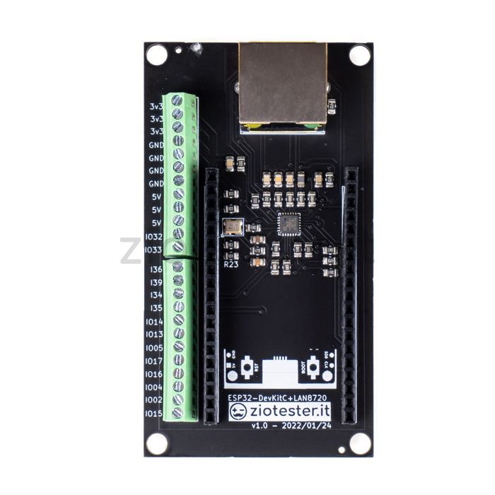 ESP32-DevKitC-LAN8720 Screw Terminal con Ethernet LAN8720