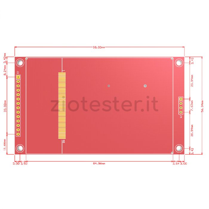 ILI9488 Display LCD TFT SPI 3.5" 320x480 65K colori - Vendita Online su ...