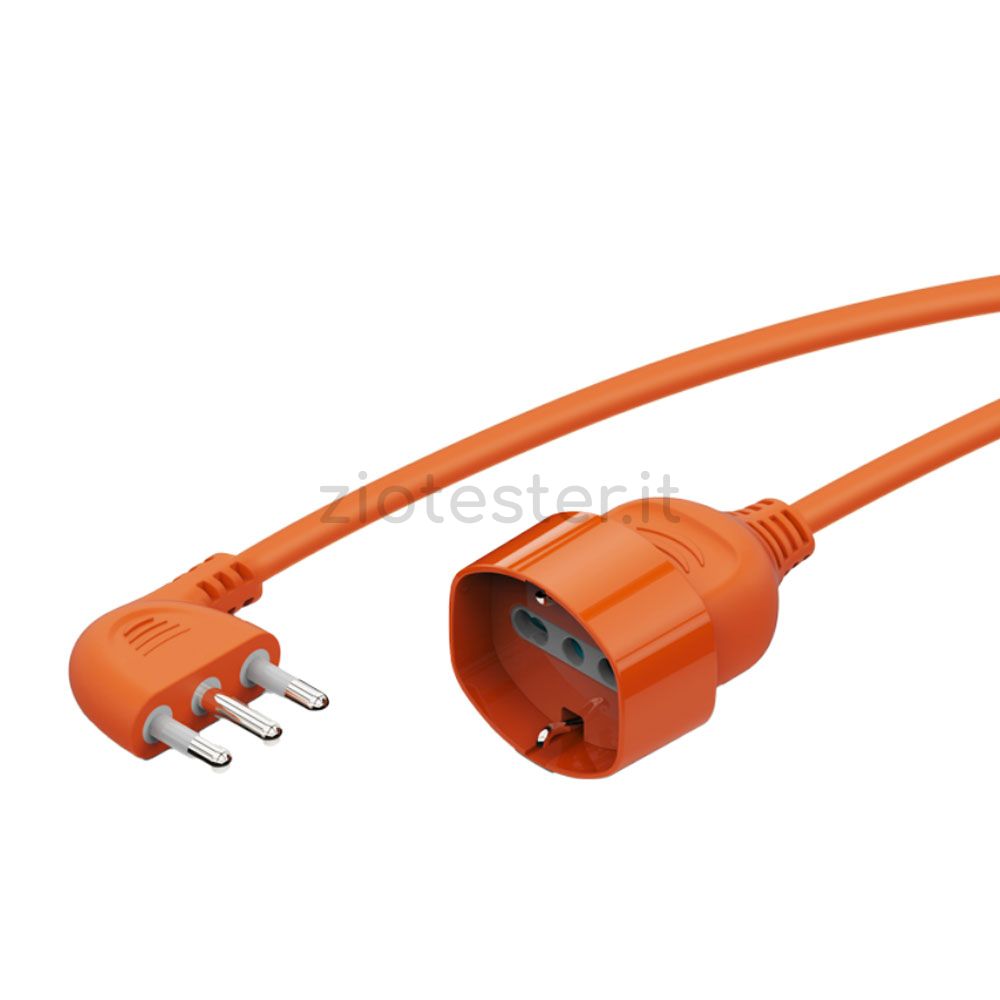 Prolunga da esterno 10 metri con spina 16A e pressa Schuko