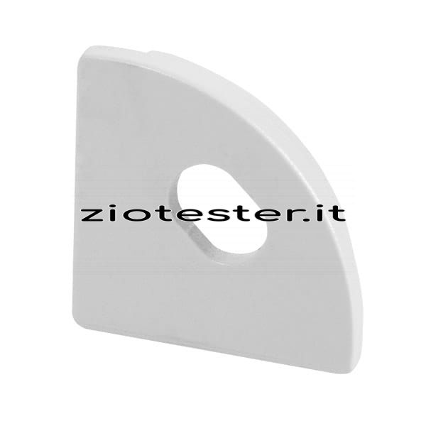 Tappo forato in plastica per profilo LP1616